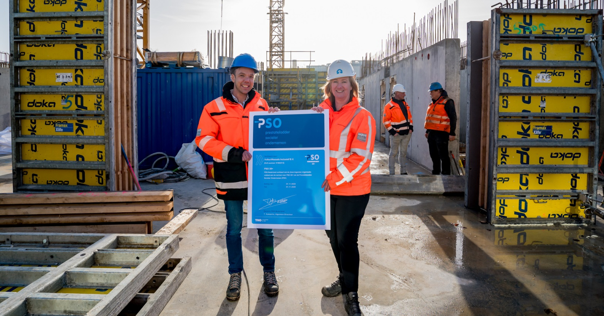 Highest PSO certification for VolkerWessels Inclusive | VolkerWessels